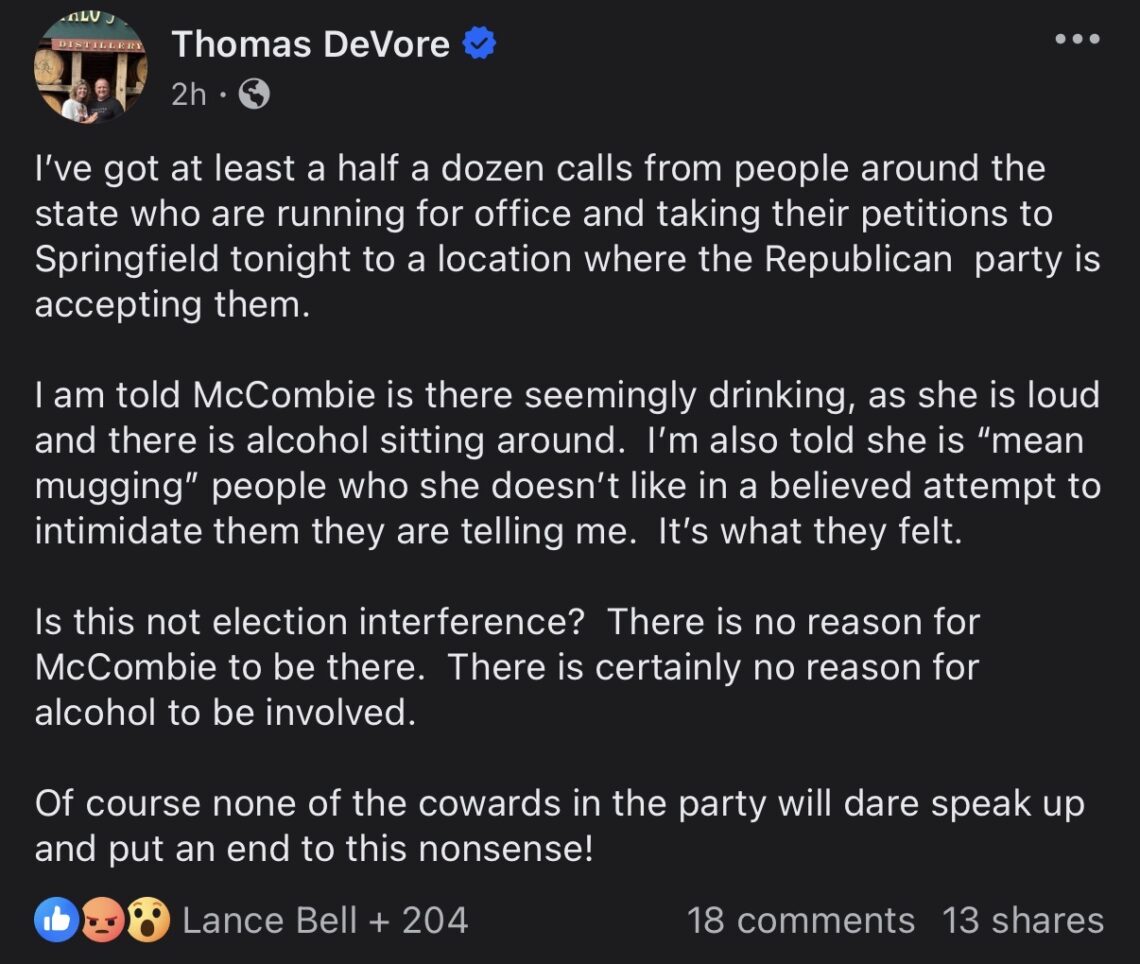Sunday Night Chaos: Reports of Drunken Intimidation by GOP Leader Tony ...