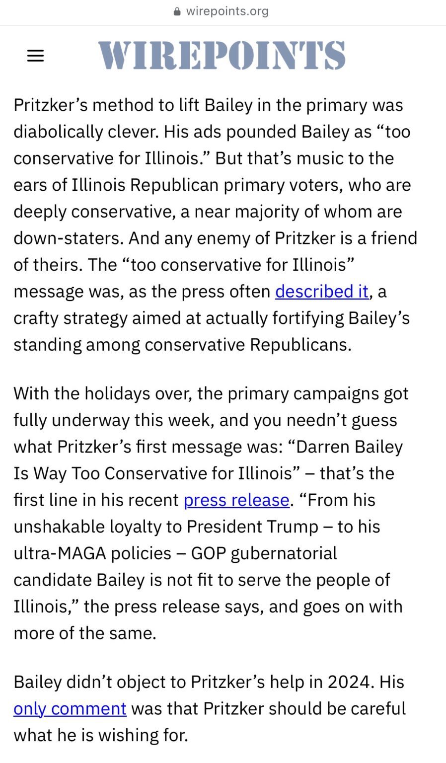 Tax-Exempt Wirepoints Breaks IRS Rules to Smear Bailey and Boost ...